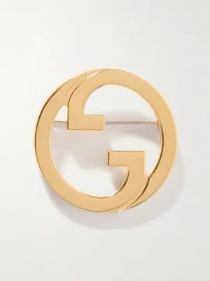 Gucci Gold Pins And Brooches
