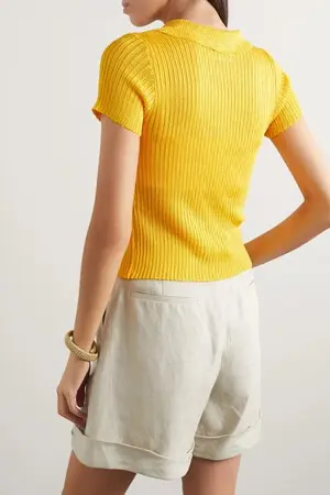 Calle Del Mar Ribbed-knit Shirt