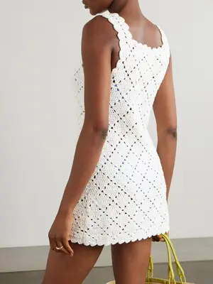 Suzie Kondi Chryssi Crocheted Mini Dress