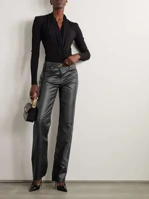 Versace Leather Trousers