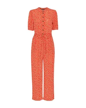 Whistles Micro Floral Jumpsuit