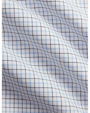 Polo Ralph Lauren Cotton Stretch Poplin Gingham Check Classic Fit Button Down Shirt - Blue Multi