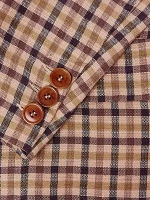 Séfr Bruno Checked Linen-blend Blazer