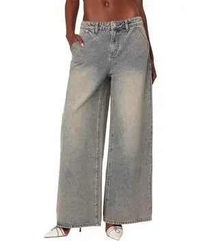 EDIKTED Super Baggy Wide Leg Jeans