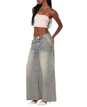 EDIKTED Super Baggy Wide Leg Jeans