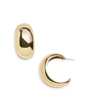 Baublebar Emma C Hoop Earrings - Gold