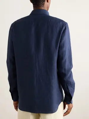 Zegna Oasi Linen Shirt - Blue