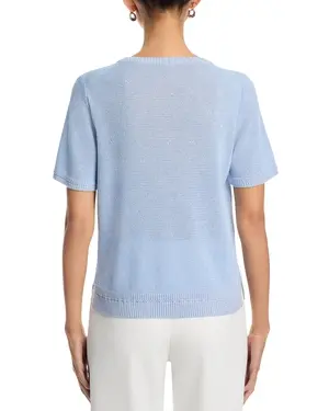 Kobi Halperin Noa Short Sleeve Sweater - Light Blue