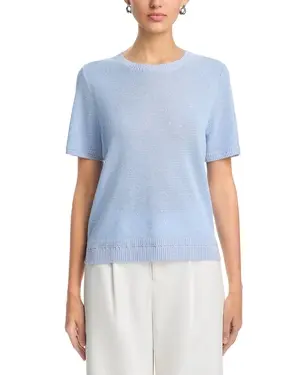 Kobi Halperin Noa Short Sleeve Sweater - Light Blue
