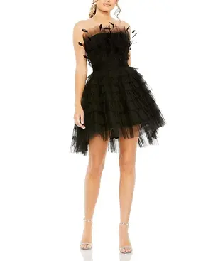 Strapless Feather Dresses
