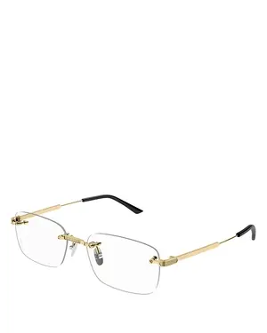 CARTIER Signature C Rectangular Eyeglasses - Gold