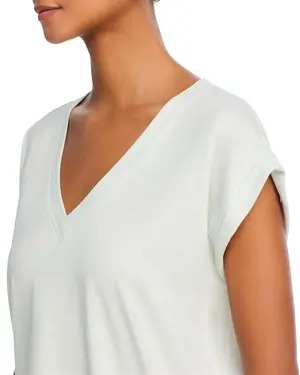 FRAME Easy Cotton V-neck Tee