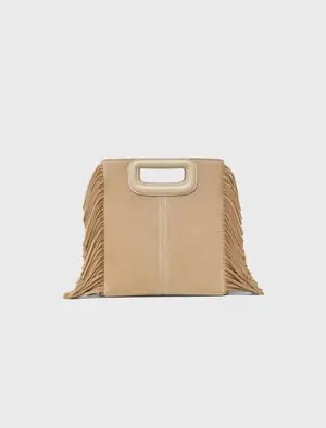 Maje Maje Suede Fringed M Bag Cappucino