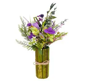 PULEO INTERNATIONAL 18' Artificial Lavender Flo Wer Bouquet - One-color