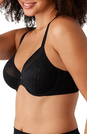 Wacoal Elevated Allure Underwire Front Close Racerback Bra - Black