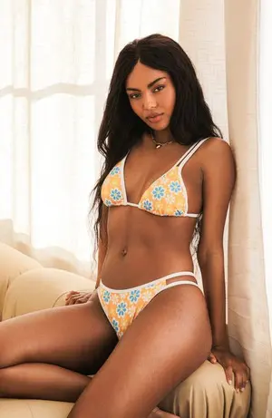 DIPPIN DAISY'S Cyrus Double Strap Bikini Bottom - Sunkissed
