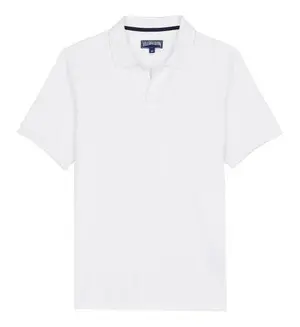 Vilebrequin Solid Cotton Polo - Blanc