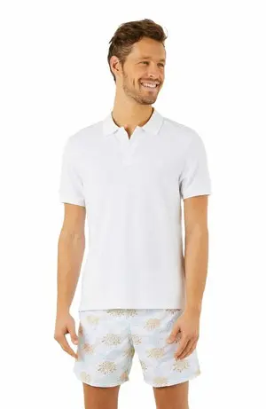 Vilebrequin Solid Cotton Polo - Blanc