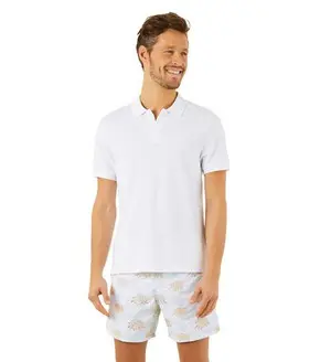 Vilebrequin Solid Cotton Polo Blanc