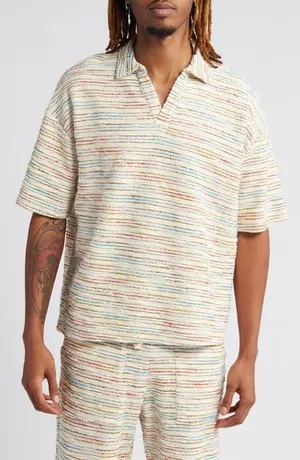 KROST Sunset Stripe Johnny Collar Polo - Multi