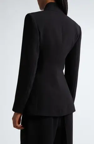 Max Mara Seggio Tie-front Crepe Blazer