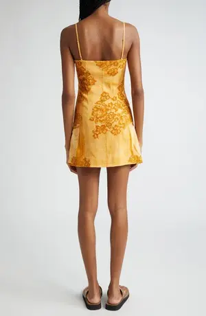 Acne Studios Dua Trompe L'oeil Print Minidress