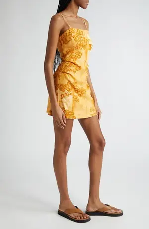 Acne Studios Dua Trompe L'oeil Print Minidress