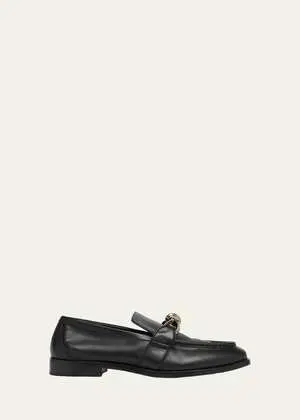 Bottega Veneta Astaire Knot Loafers - Black/silver