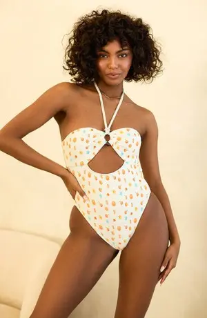 DIPPIN DAISY'S Wave Rider One-piece Swimsuit - Clementine