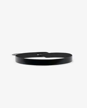 Isabel Marant Étoile Smooth Leather Tie-up Belt - Black