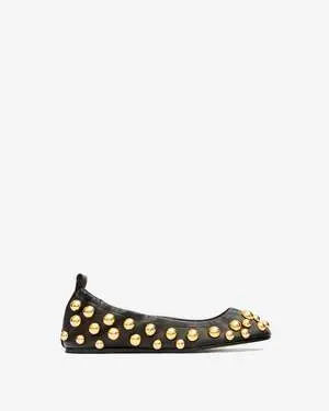 Isabel Marant Belna Ballet Flats - Black/gold
