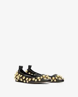 Isabel Marant Belna Ballet Flats - Black/gold