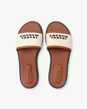 Isabel Marant Vikee Sandals - Ecru/cognac