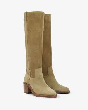 Isabel Marant Seenia Knee High Boots - Taupe