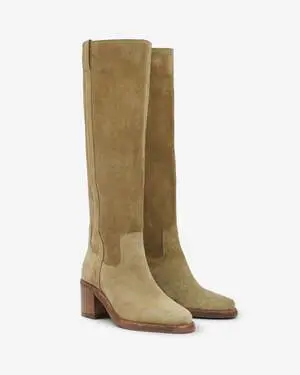 Isabel Marant Seenia Knee High Boots - Taupe