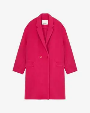 Isabel Marant Fegozi Coat - Raspberry