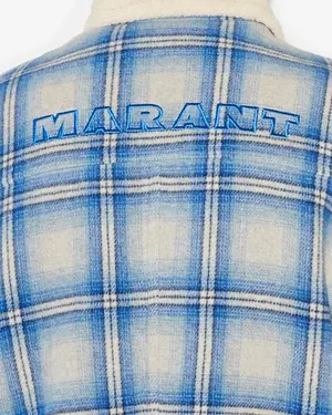 Isabel Marant Kiran Checked Wool Jacket
