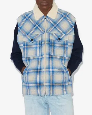 Isabel Marant Kiran Checked Wool Jacket
