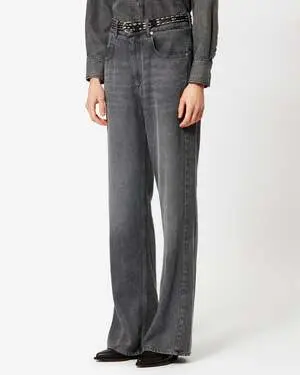 MARANT ETOILE Belvira Bootcut Jeans - Gray