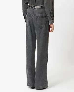 MARANT ETOILE Belvira Bootcut Jeans - Gray