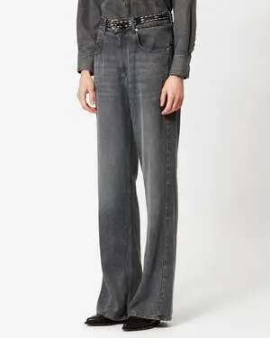 MARANT ETOILE Belvira Bootcut Jeans - Gray