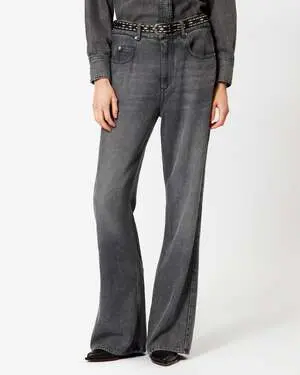 MARANT ETOILE Belvira Bootcut Jeans - Gray