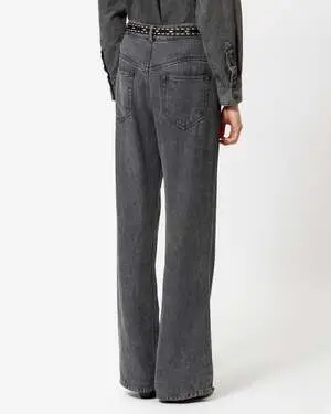 MARANT ETOILE Belvira Bootcut Jeans - Gray