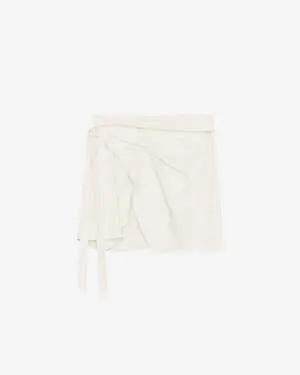 Isabel Marant Étoile Isabel Marant Berenice Mini Wrap Skirt Chalk