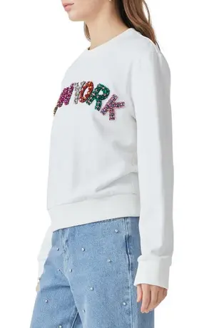 Endless Rose Embellished Sweatshirt