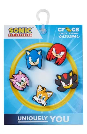 CROCS Sonic The Hedgehog 5-pack Jibbitz Shoe Charms - White