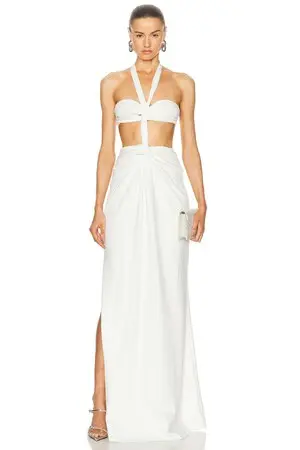 SID NEIGUM Bandeau Knot Dress - Cream