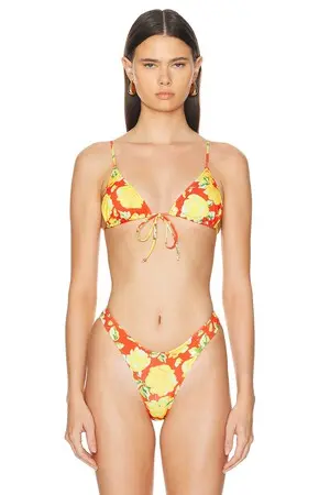Heavy Manners Triangle Front Tie Bikini Top - Ludlow Street