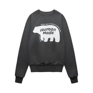 HUMAN MADE Raglan Crewneck Sweatshirt - Black
