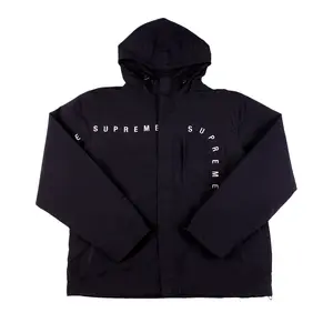 Supreme Curve Logos Ripstop Jacket - Black